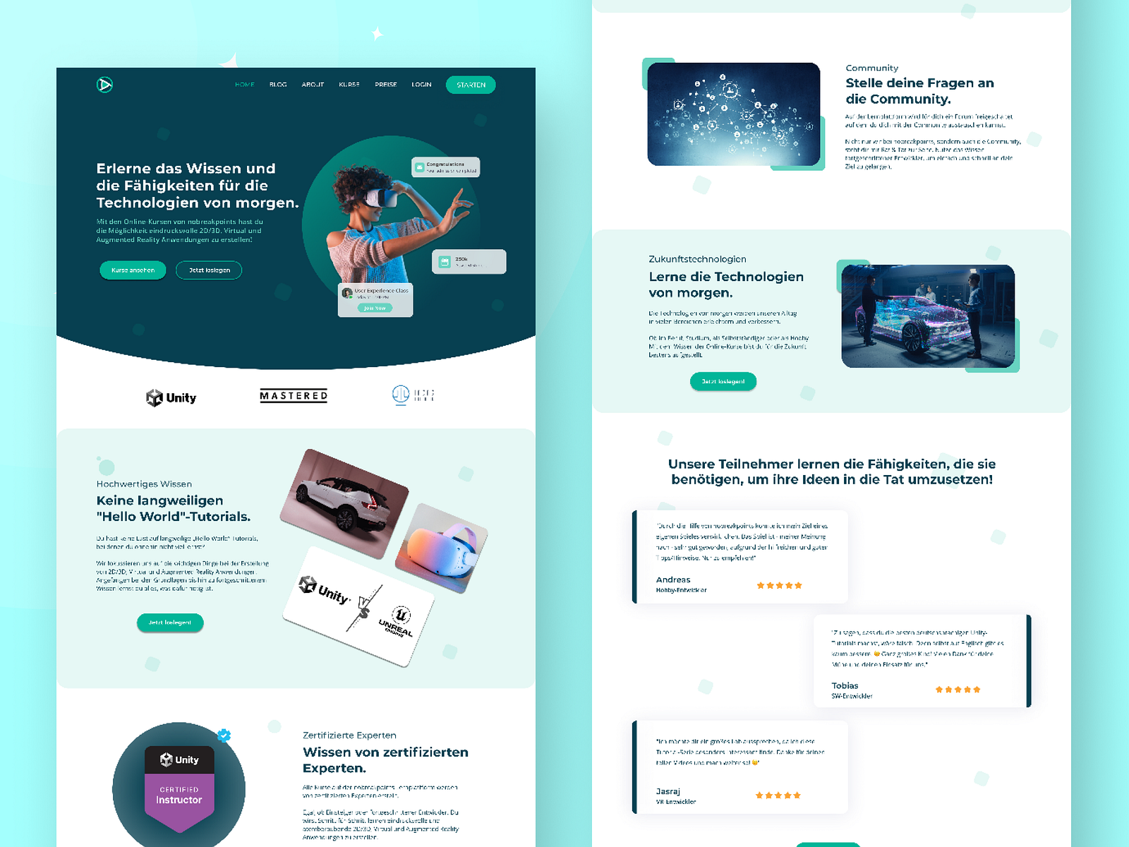 E-learning Website by Karishma Sajjad on Dribbble