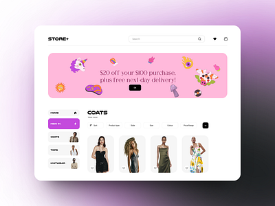 Store+ Ecommerce Web Design by Shifu Design on Dribbble