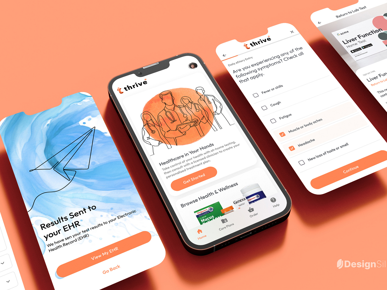 Healthcare Mobile App Design by DesignSilk on Dribbble