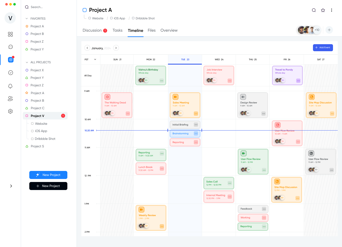 Project Management Tool by Vishnu on Dribbble