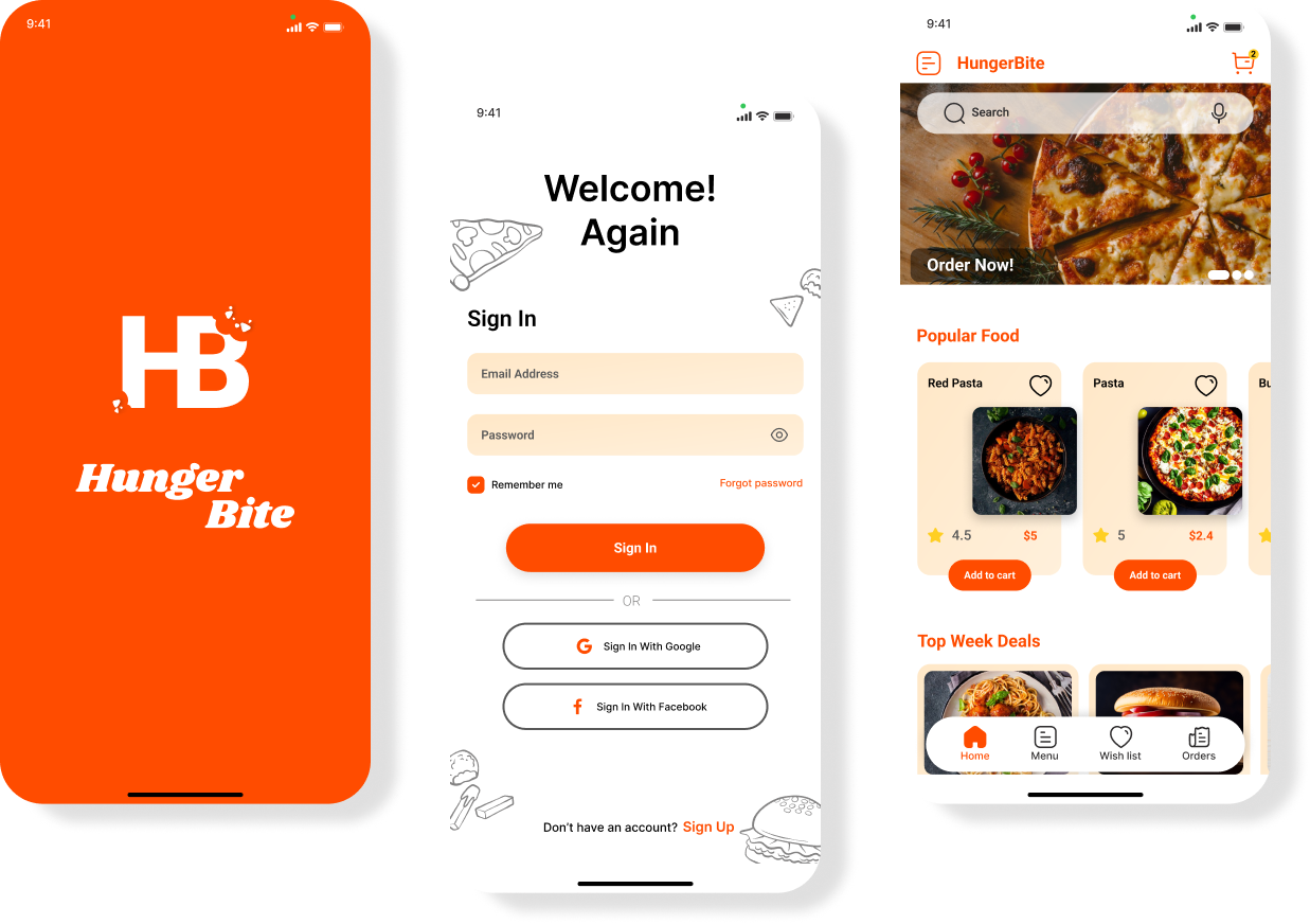 HUNGER BITE by M.Abdullah Gul on Dribbble