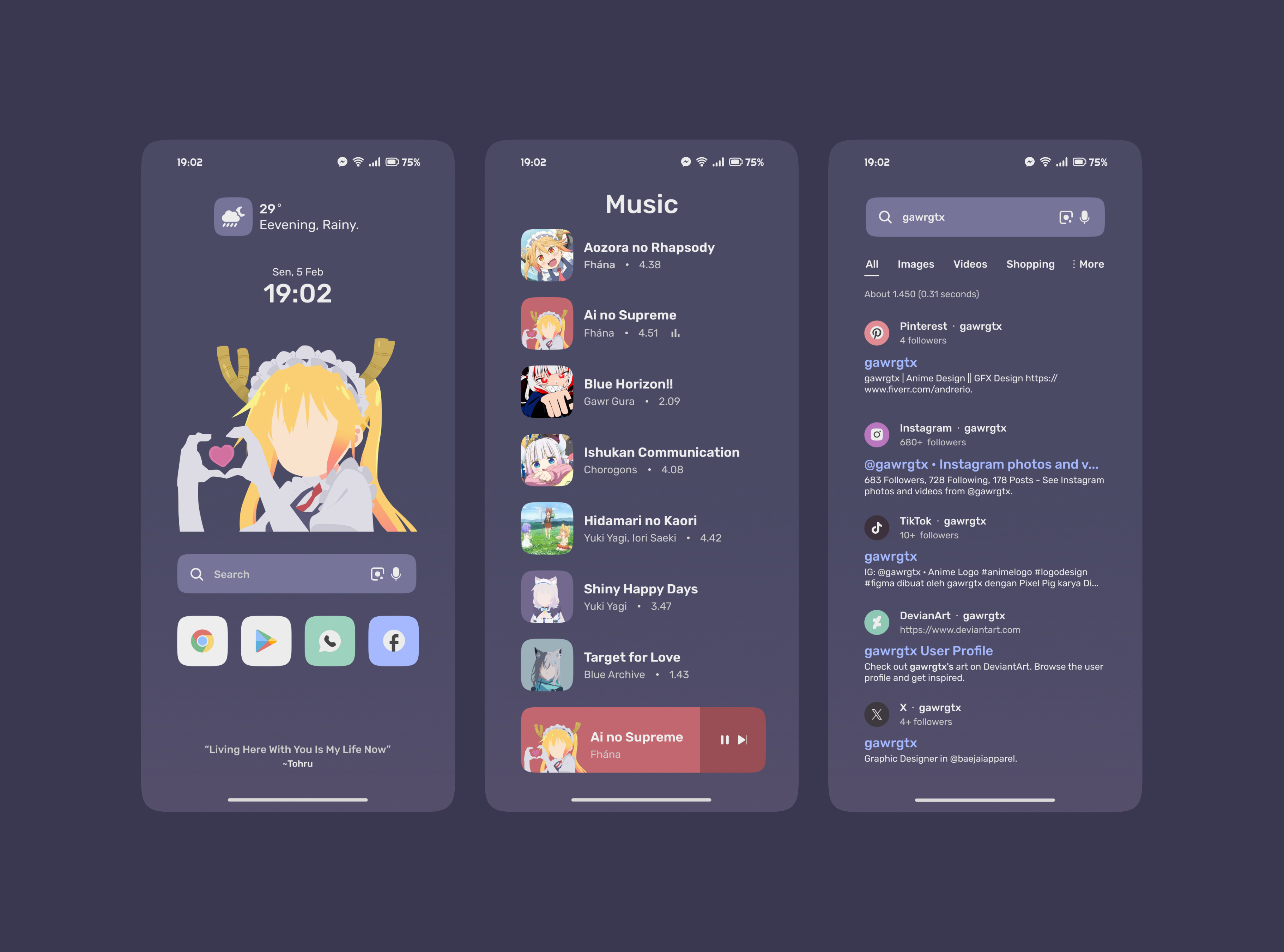 Custom Roms UI Design by Andre Rio on Dribbble