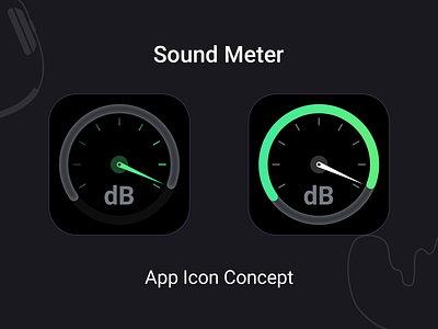 Sound Meter App Design Concept by Dezignby@Gaurav on Dribbble