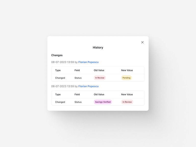Browse thousands of History UI images for design inspiration | Dribbble