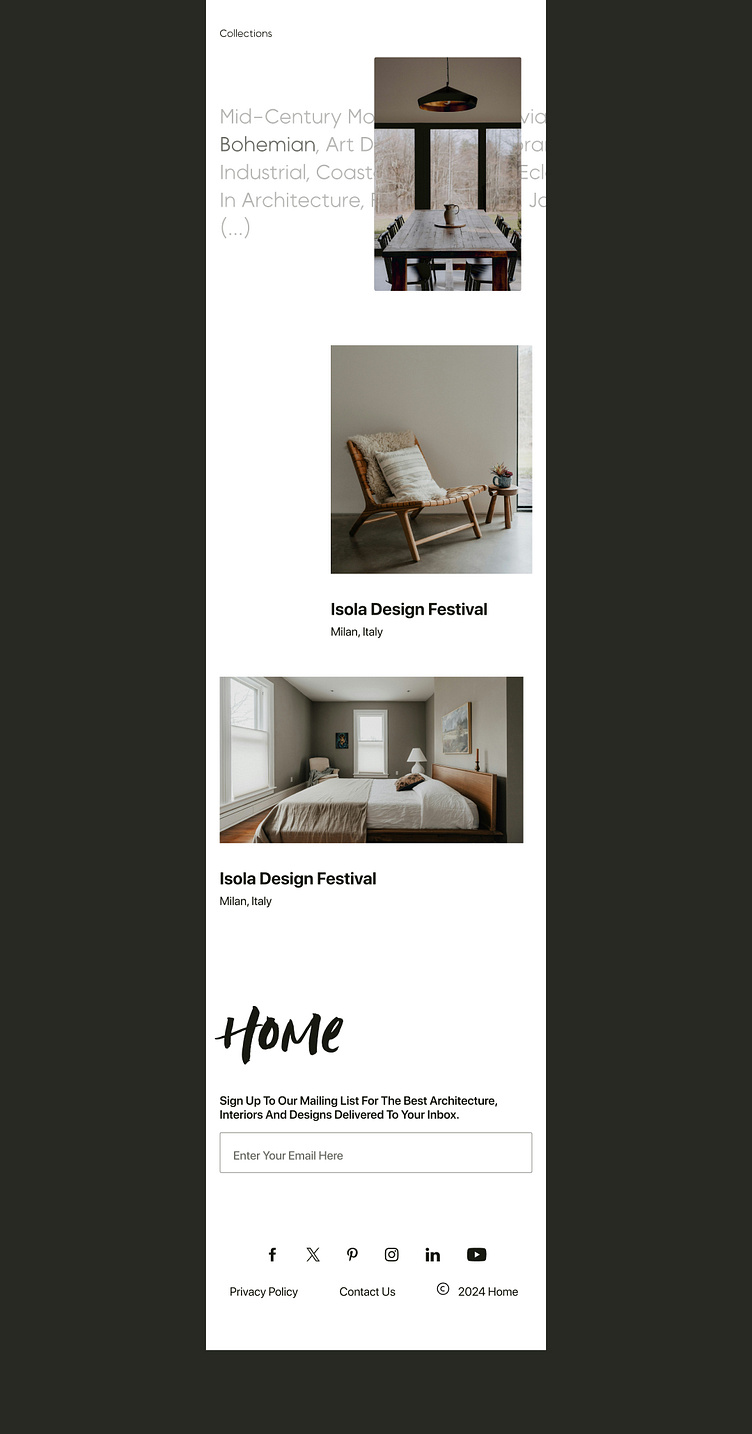 Home, Responsive website UI design for interior design. by Heba El ...