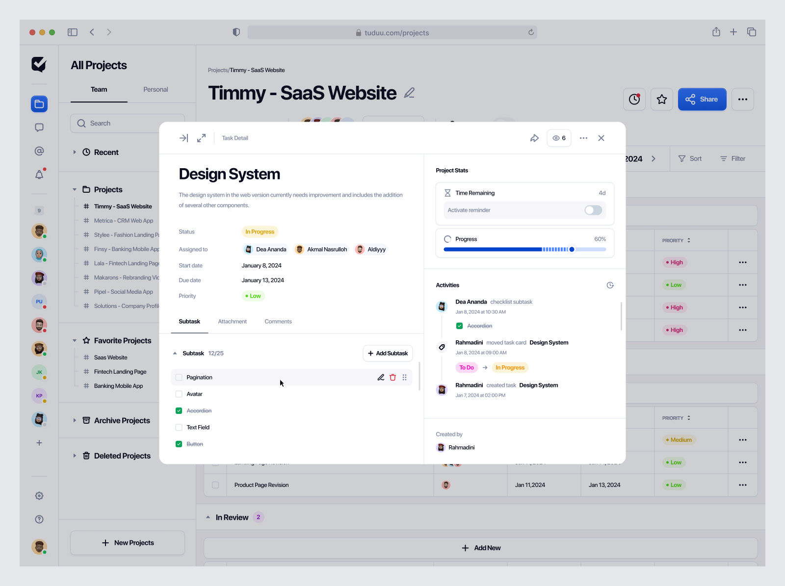 Tuduu - Task Detail by Akmal⚡ for Pickolab Studio on Dribbble