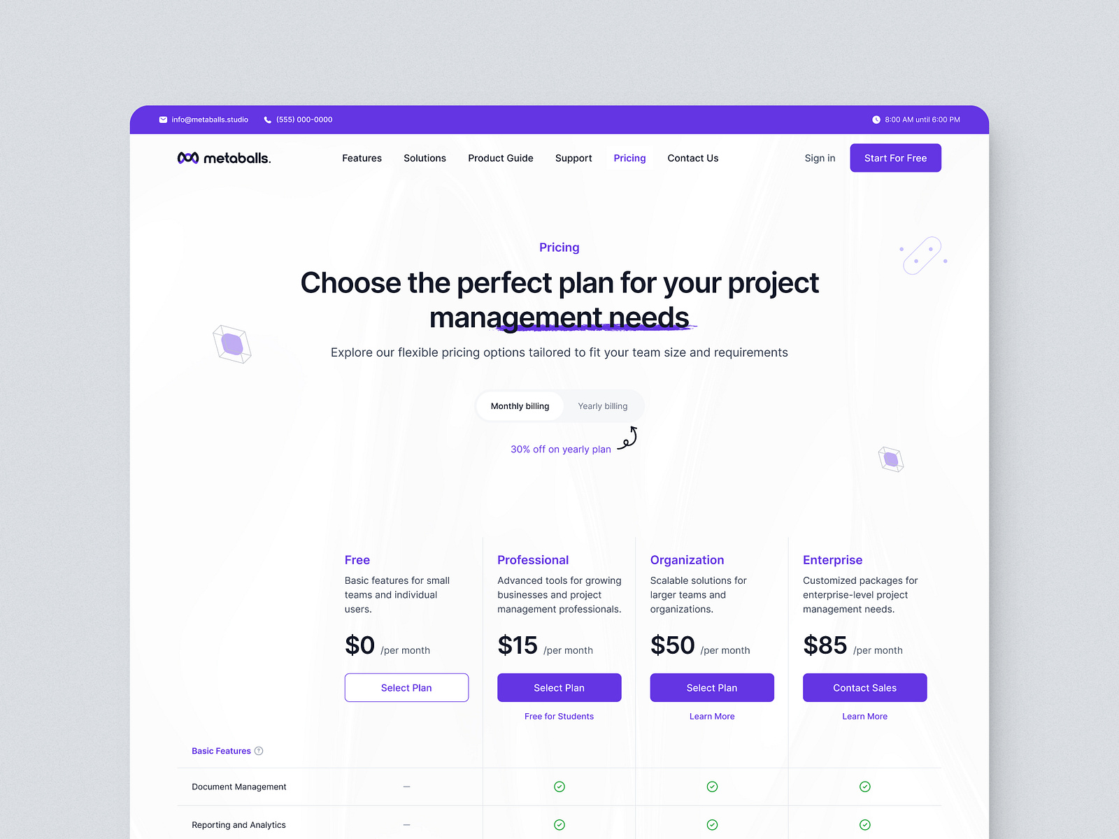 Price Page - SaaS Product by Md. Rizwan Siddiquei on Dribbble