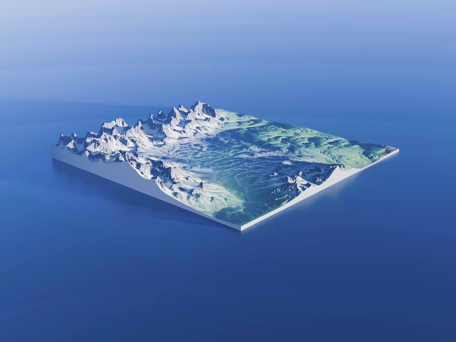 3d Digital Map Terrain Visualization Design By Bymd On Dribbble