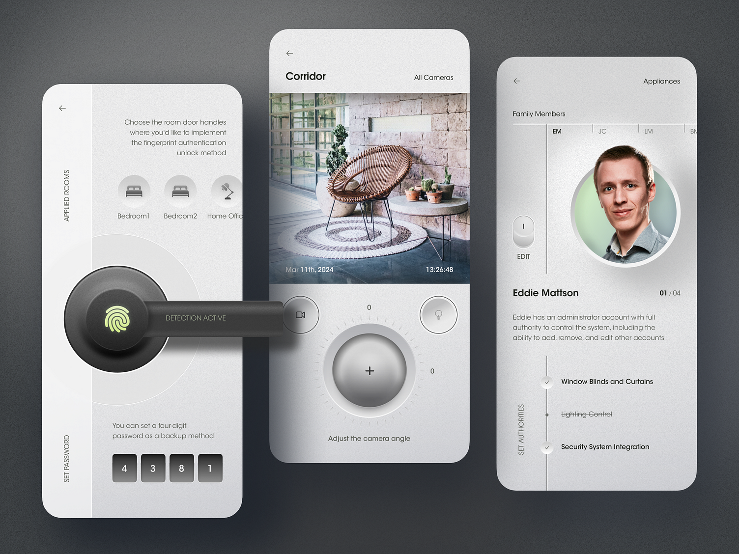 Home Security System App By Yi Li On Dribbble