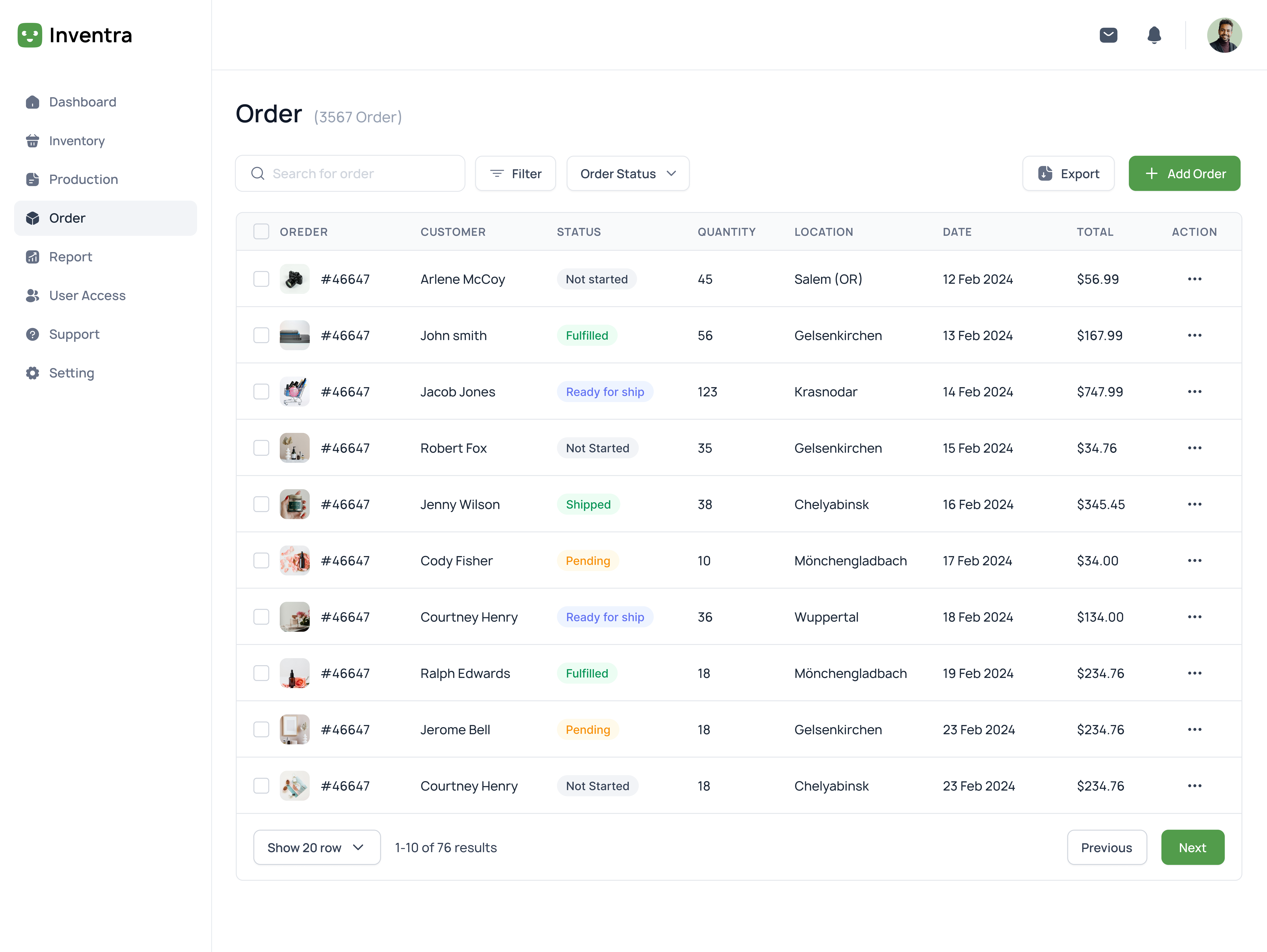 Order Management Web App by Faysol Ahmed Sozib on Dribbble
