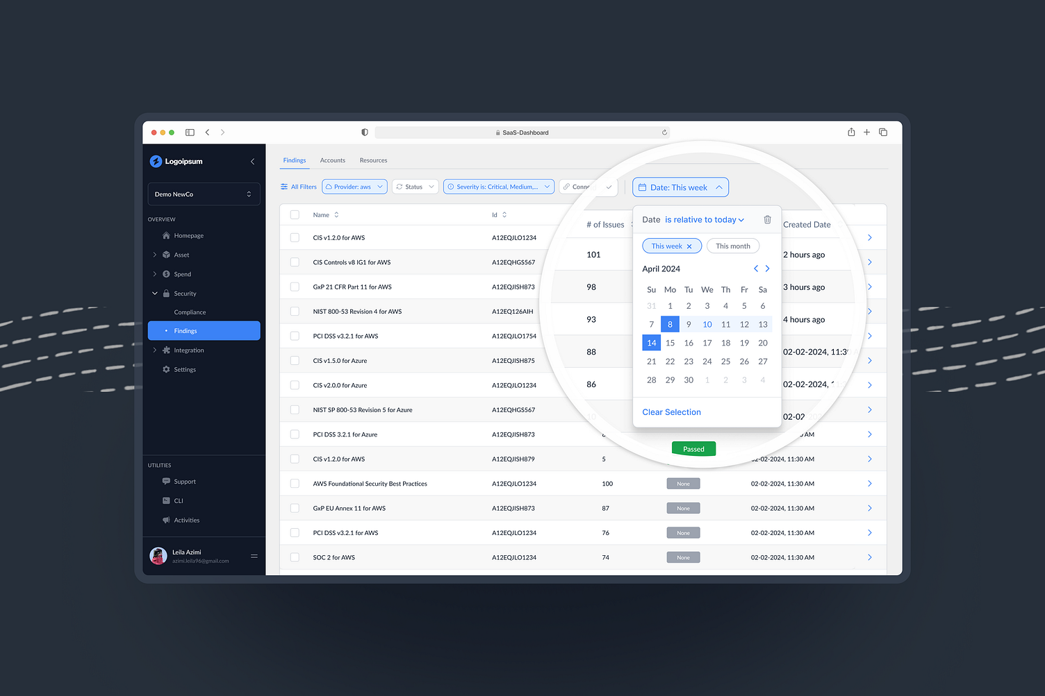 Advanced Dashboard Filters by Leila Azimi on Dribbble