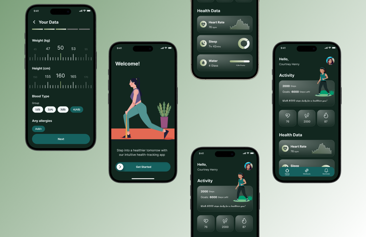 Fitness Tracker App Ui Ux Design By Metafic On Dribbble