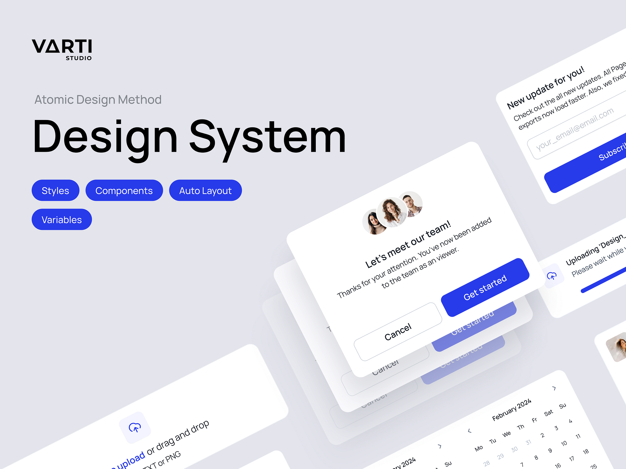 Design System: UI/UX Design | Design Library by Varti Studio on Dribbble