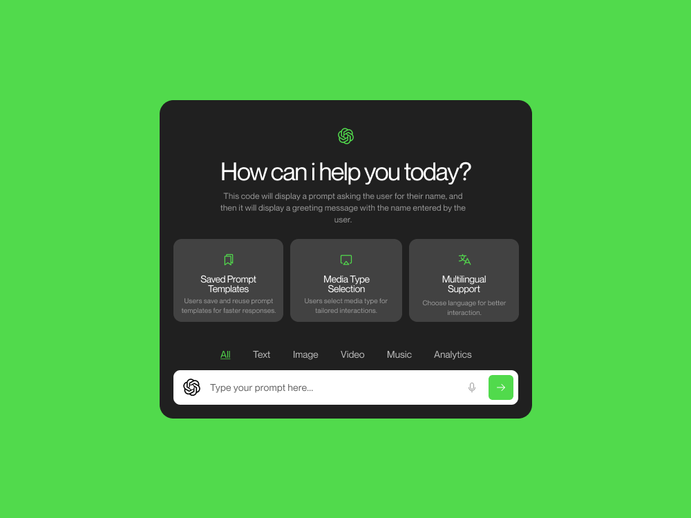 AI Chatbot Interface - ChatGpt Redesign by Fulcrum Rocks - UI Design ...