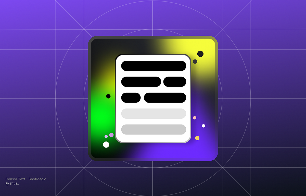 Censor Text & Blur App Icon by Ishtiak Ahmed on Dribbble