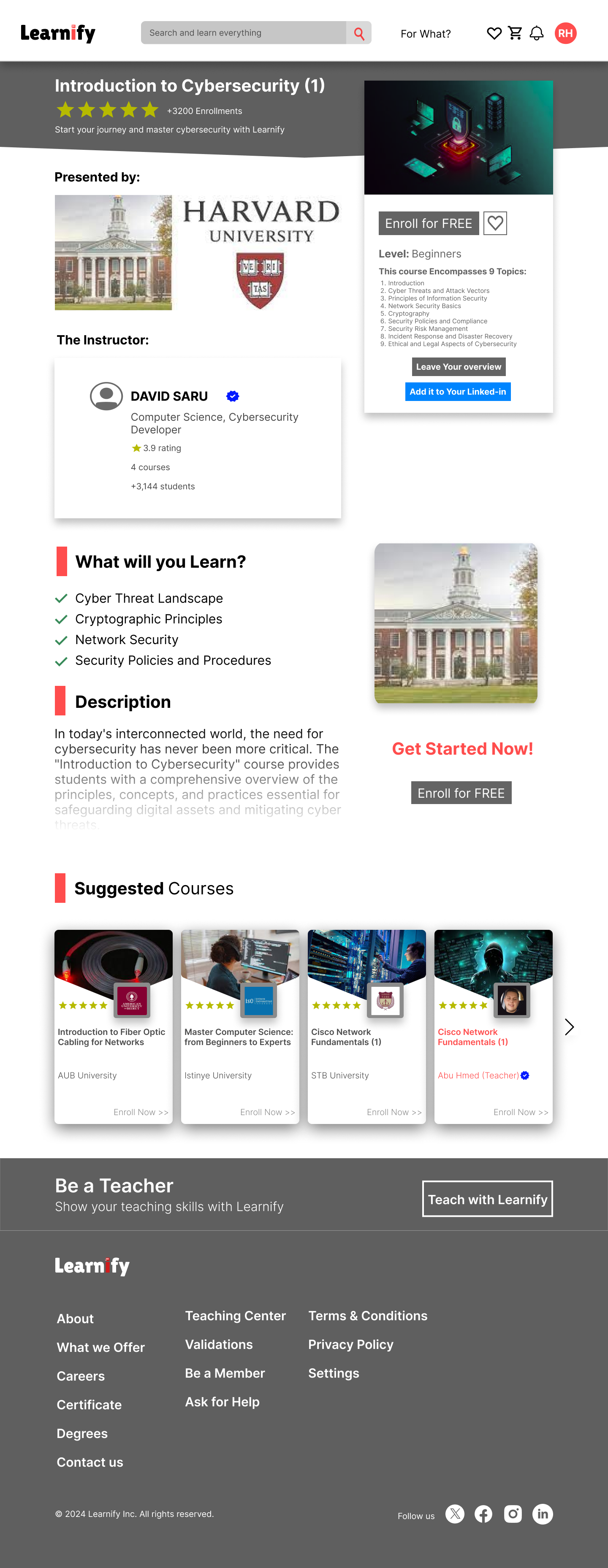 Learnify web design by Omar on Dribbble