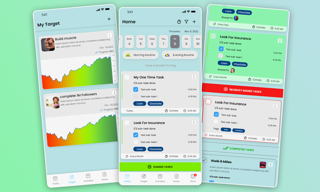 ANB Task Manager App - Professional UI/UX Design for Mobile App by ... ANB Task Manager App - Professional UI/UX Design for Mobile App by ...