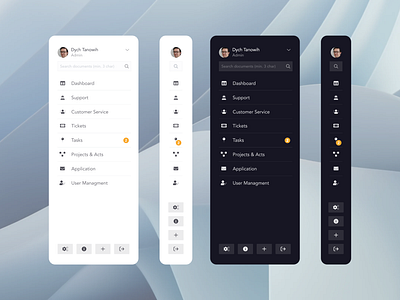 Admin sidebar design UI by Ajdin Turkovic on Dribbble