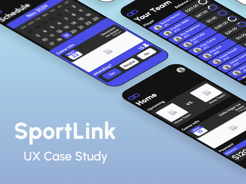 SportLink Team Management App by Andrew Skomra on Dribbble