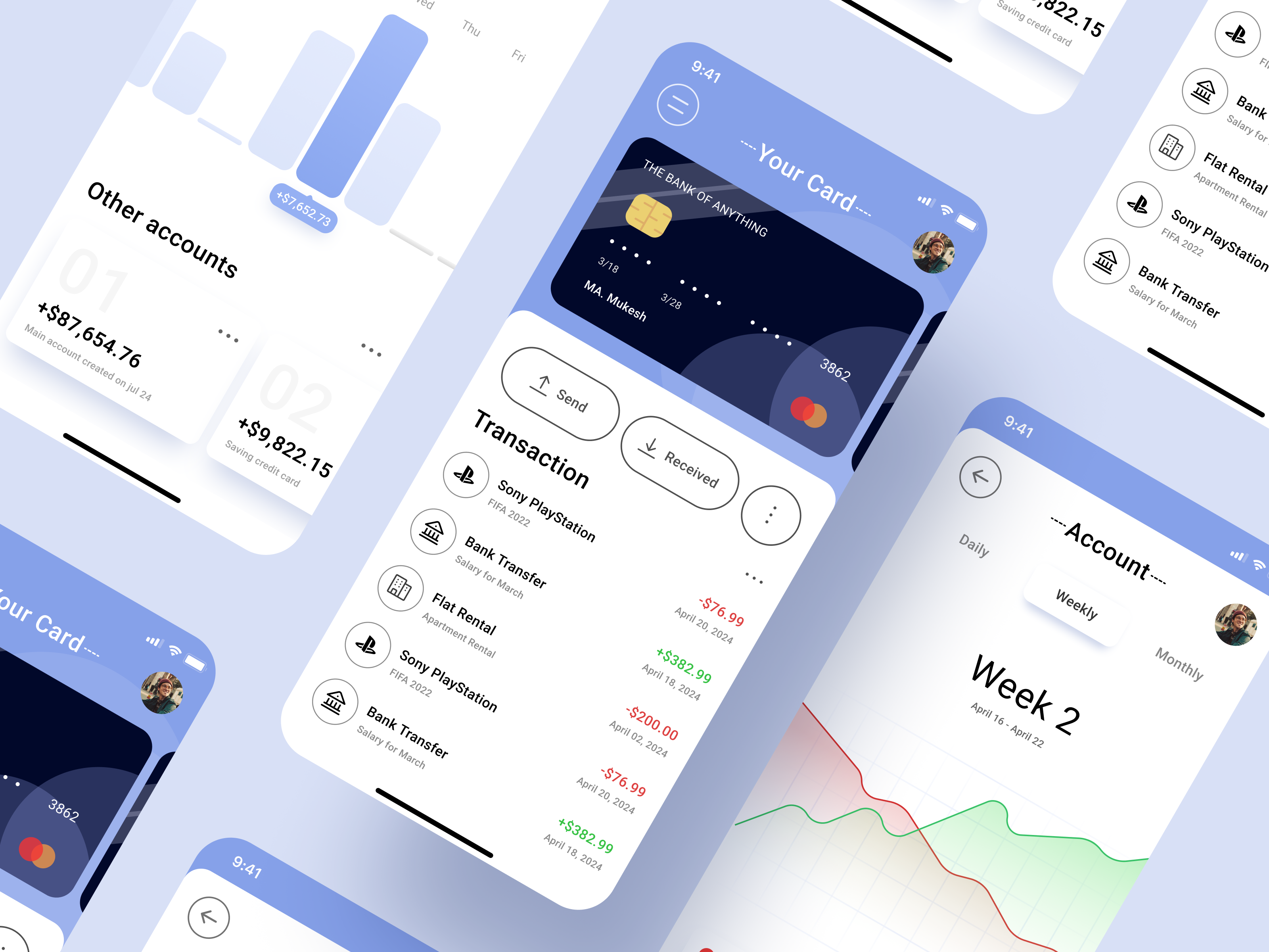 Finance App UI Design by Alif Reza on Dribbble