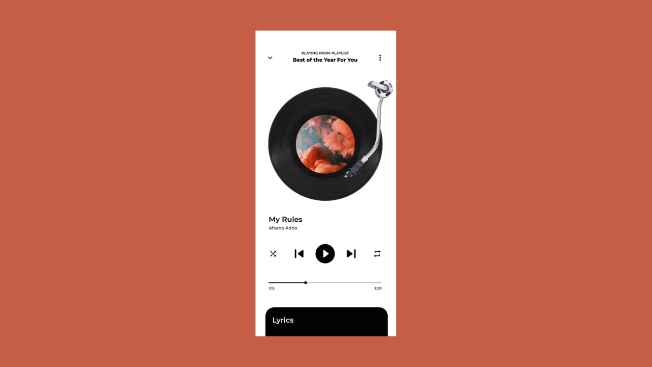 Music Player App by Sanya Kapur on Dribbble