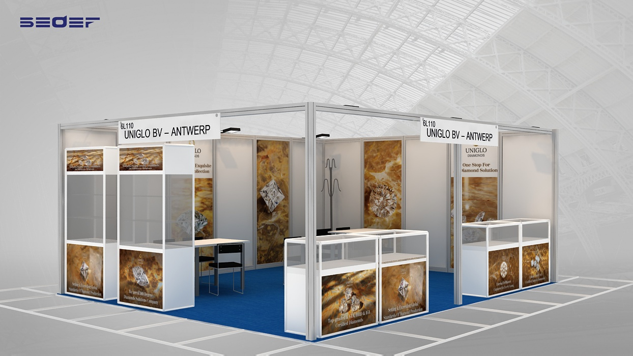 Stall Design - Worldwide - Diamond Show by Palettal Design Studio on ...