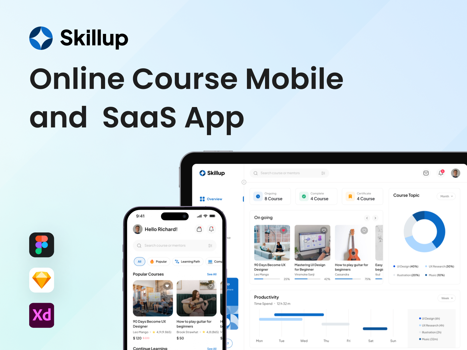 Skillup - Online Course Mobile and Saas App by Agensip UI UX Agency on Dribbble