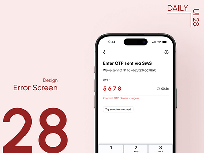 Day 28: Error Screen by Benny Afrizal on Dribbble