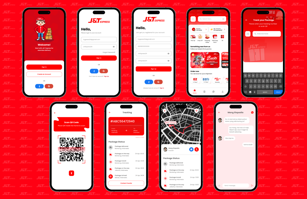 J&T Express Mobile App Redesign by hygeasaveria on Dribbble