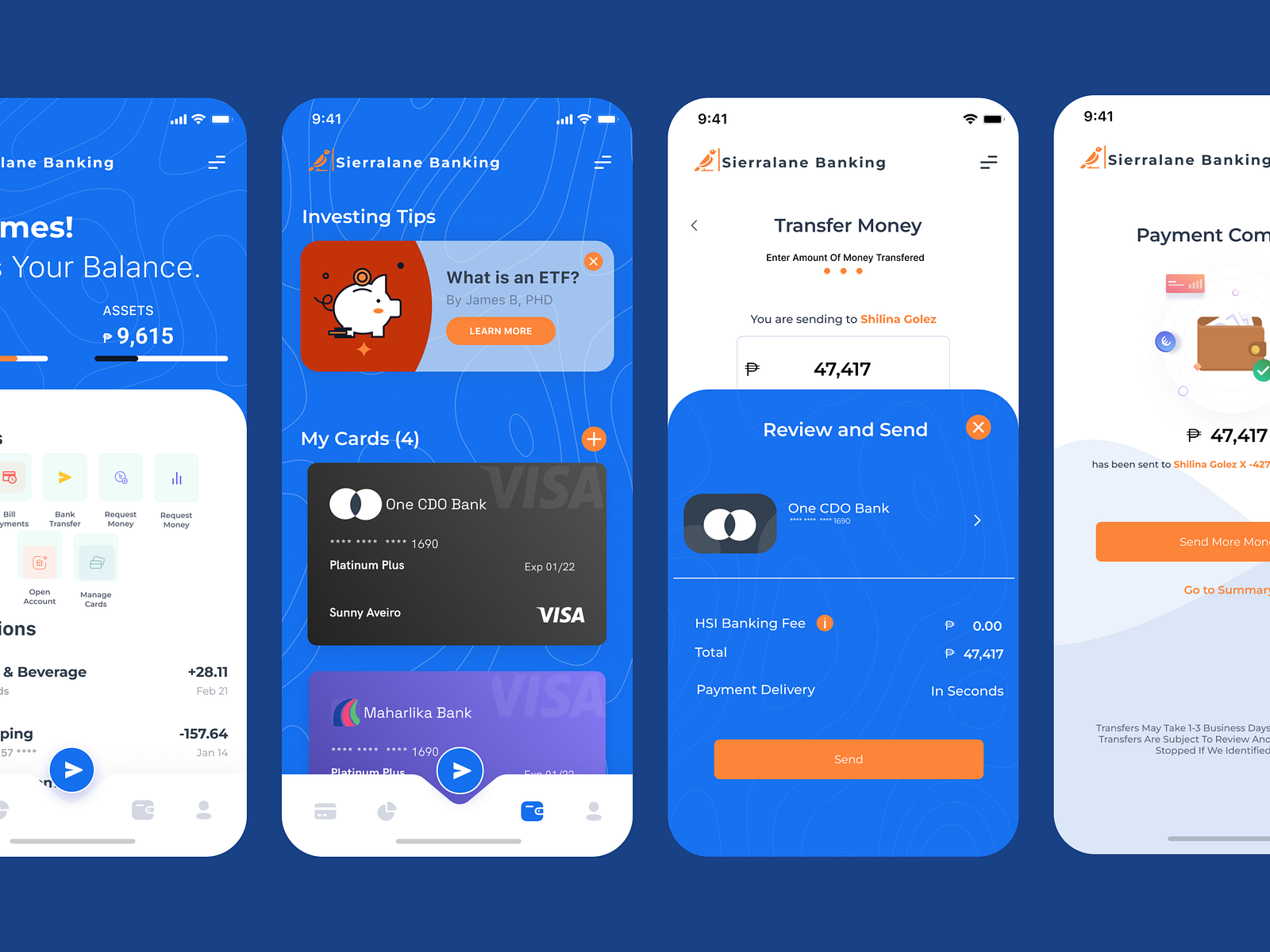 SIERRALANE BANKING - A LOCAL MOBILE BANKING APP CONCEPT 💳💼 by James Dei ...