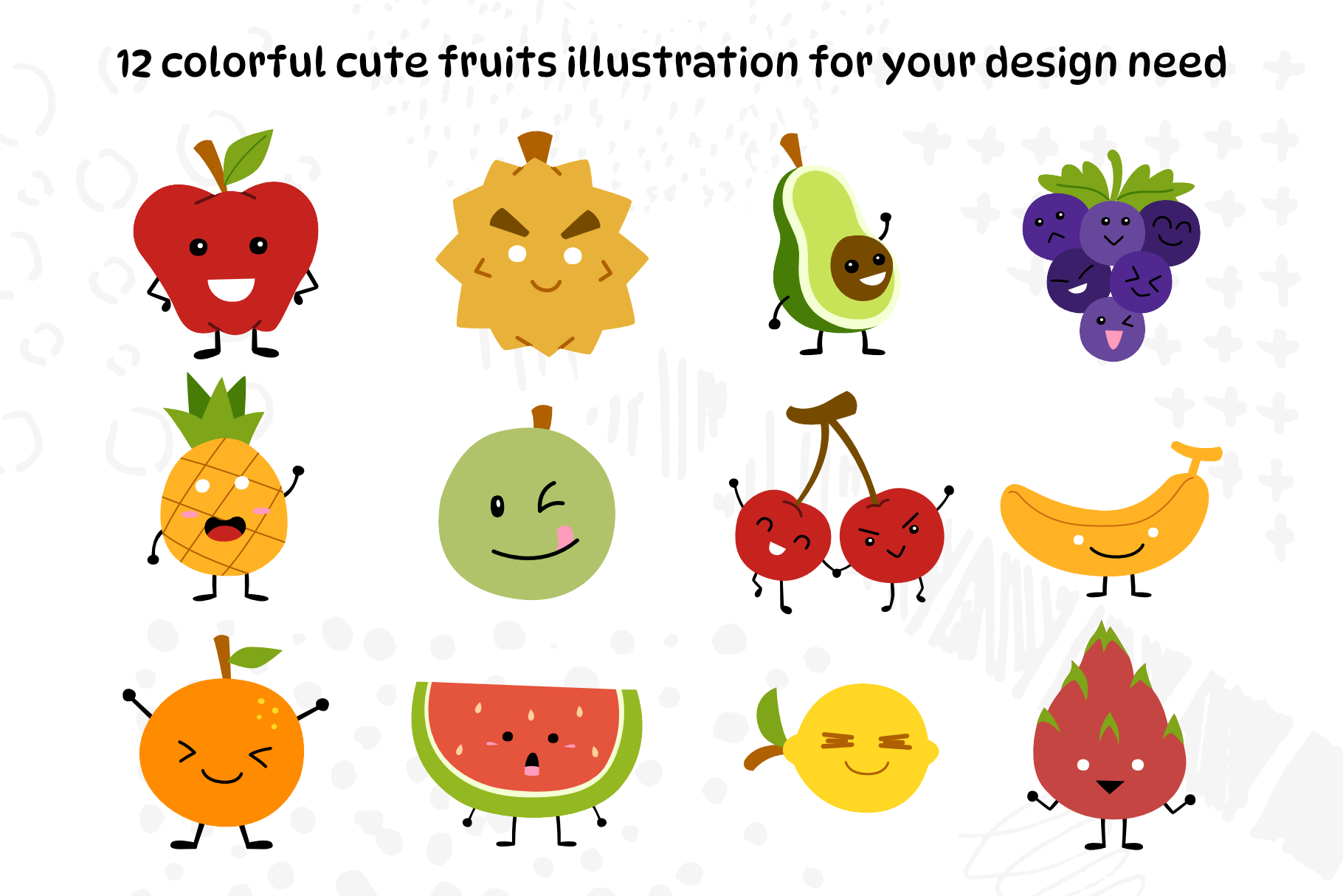 Cute Fruits Collection by arsansp on Dribbble