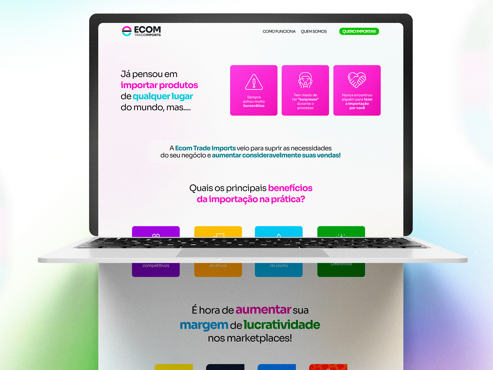 Ecom Trade Imports - Landing Page [UI/UX] by Daniel Oliveira on Dribbble