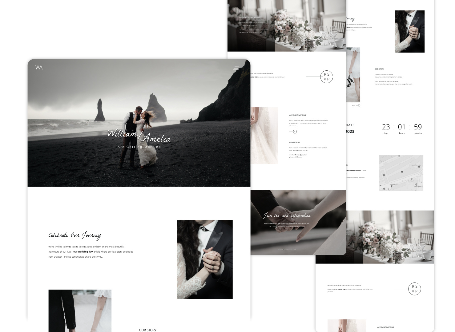 Modern & Minimalist Wedding Invitation UI/UX Design by D. Ayu Lestari ...