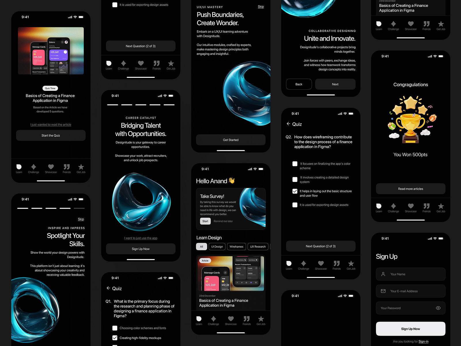 Designitude - Edtech Application by Anand Chauhan on Dribbble