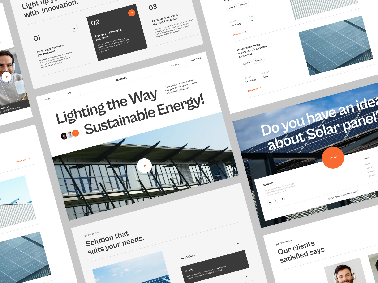 Solar Panel Landing Page by Aryo Pamungkas for SLAB Design Studio on ...