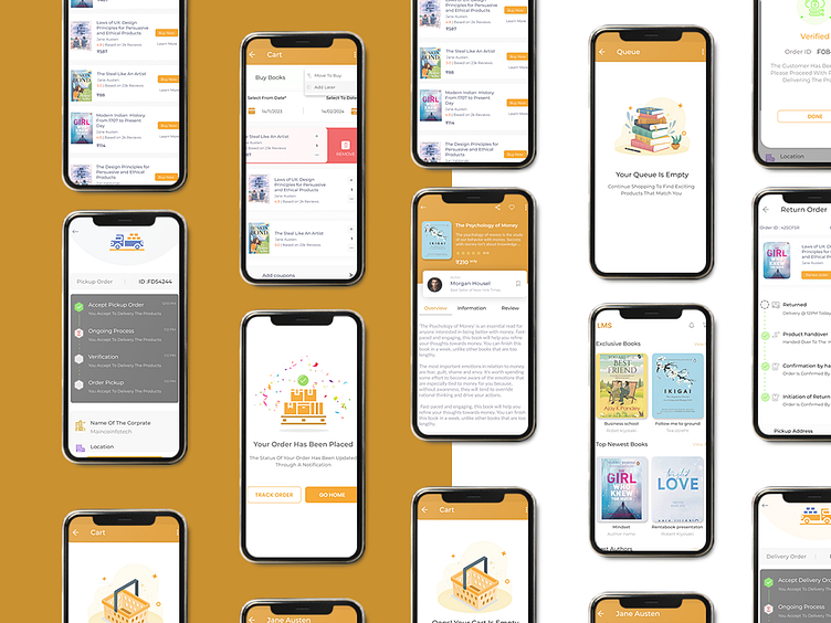 Library App ui by Rent Indian Coders - Ziga Infotech on Dribbble