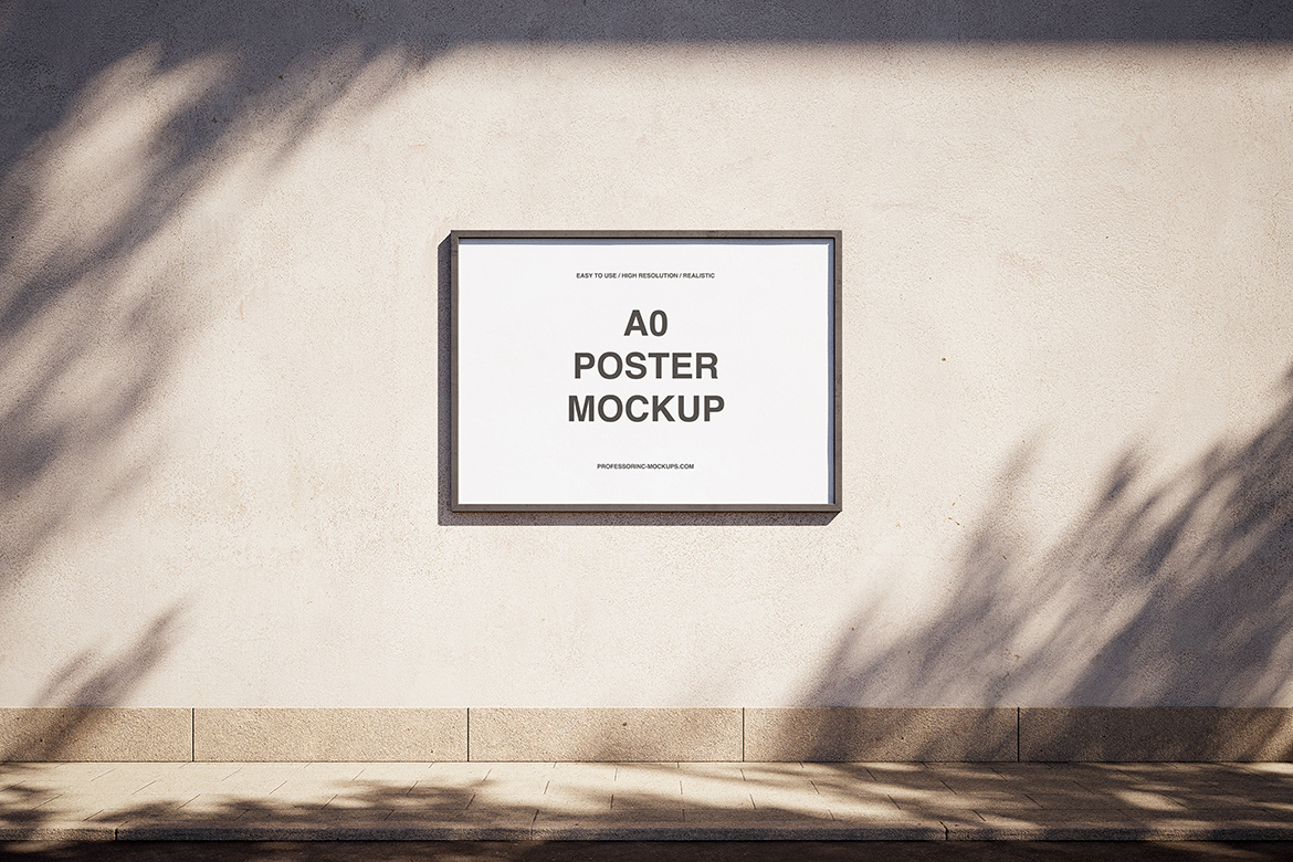 A0 Poster Mockup Set by Yevhen Popov on Dribbble