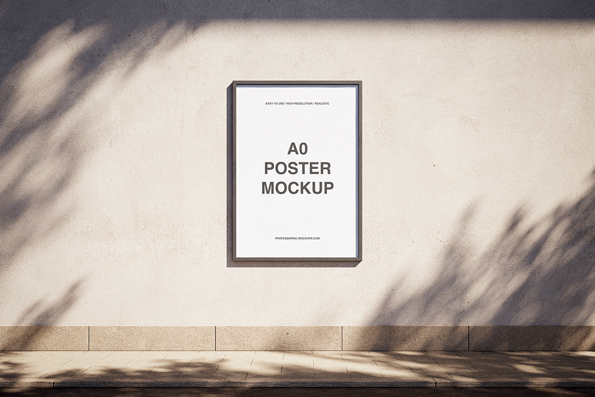 A0 Poster Mockup Set by Yevhen Popov on Dribbble