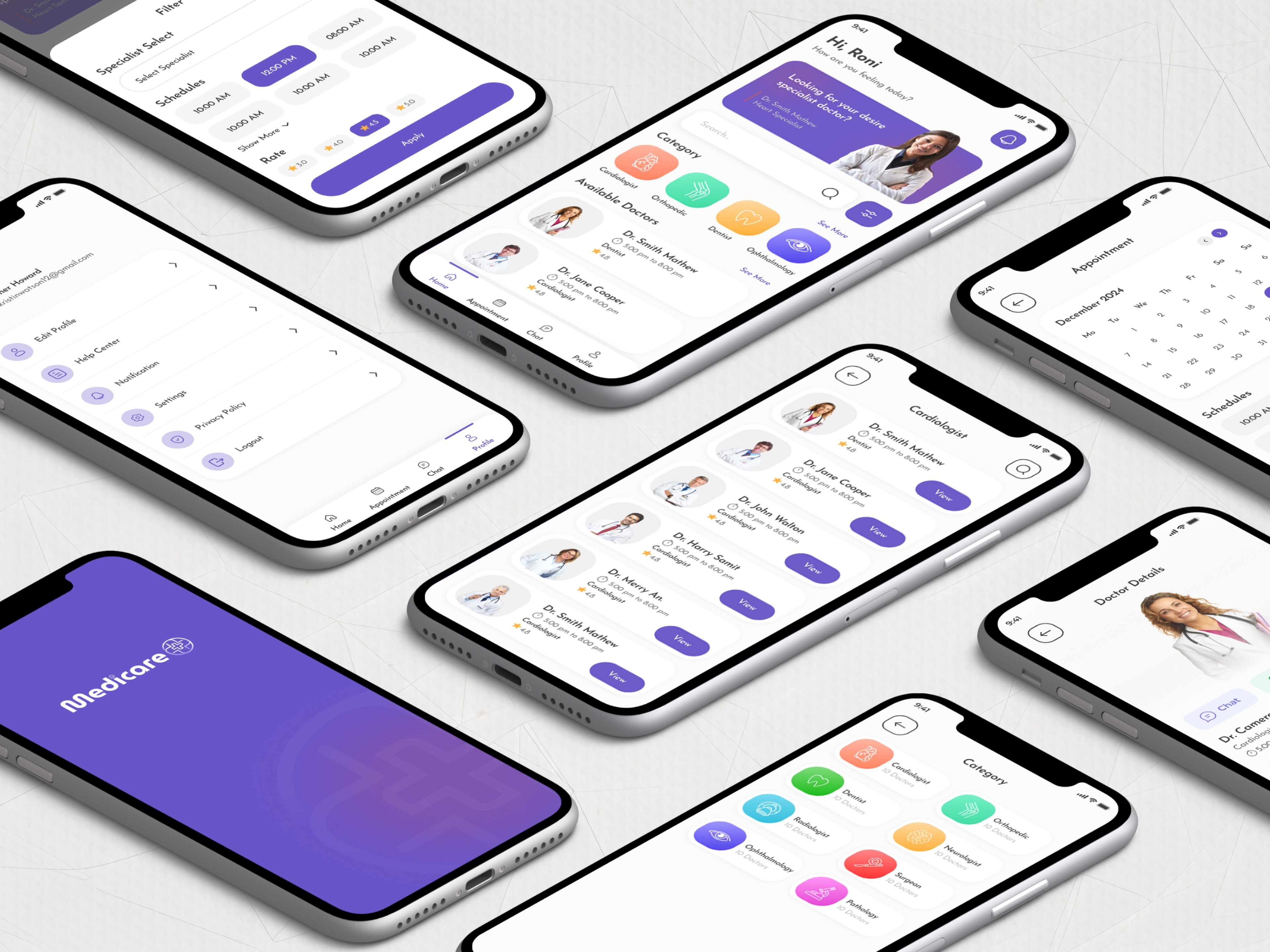 MEDICARE Mobile app UI design by Dinjan Infotech on Dribbble