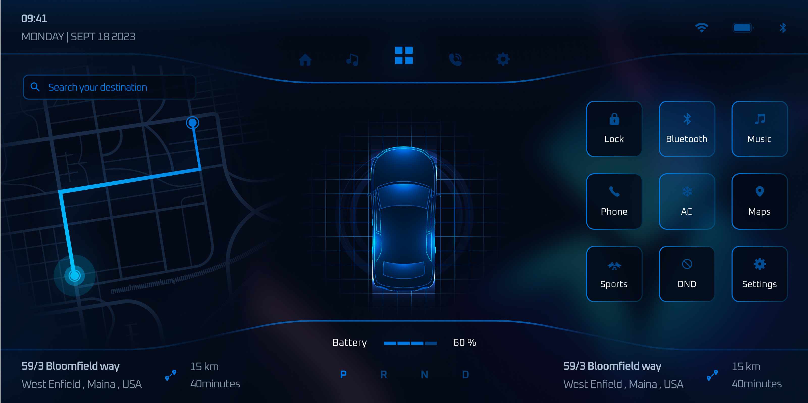 EV HMI UI - Car Dashboard by Sriraj on Dribbble