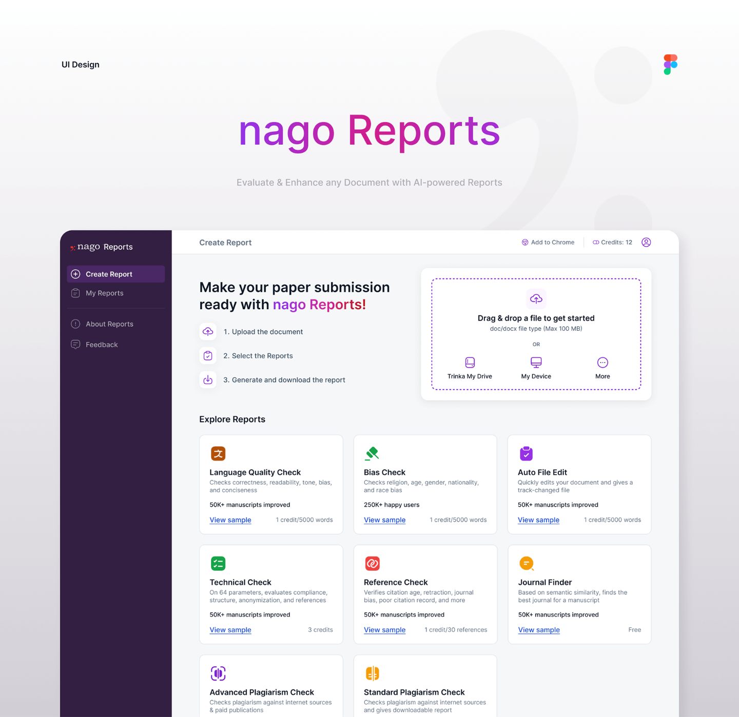 nago reports app design by Ankur Sharma on Dribbble