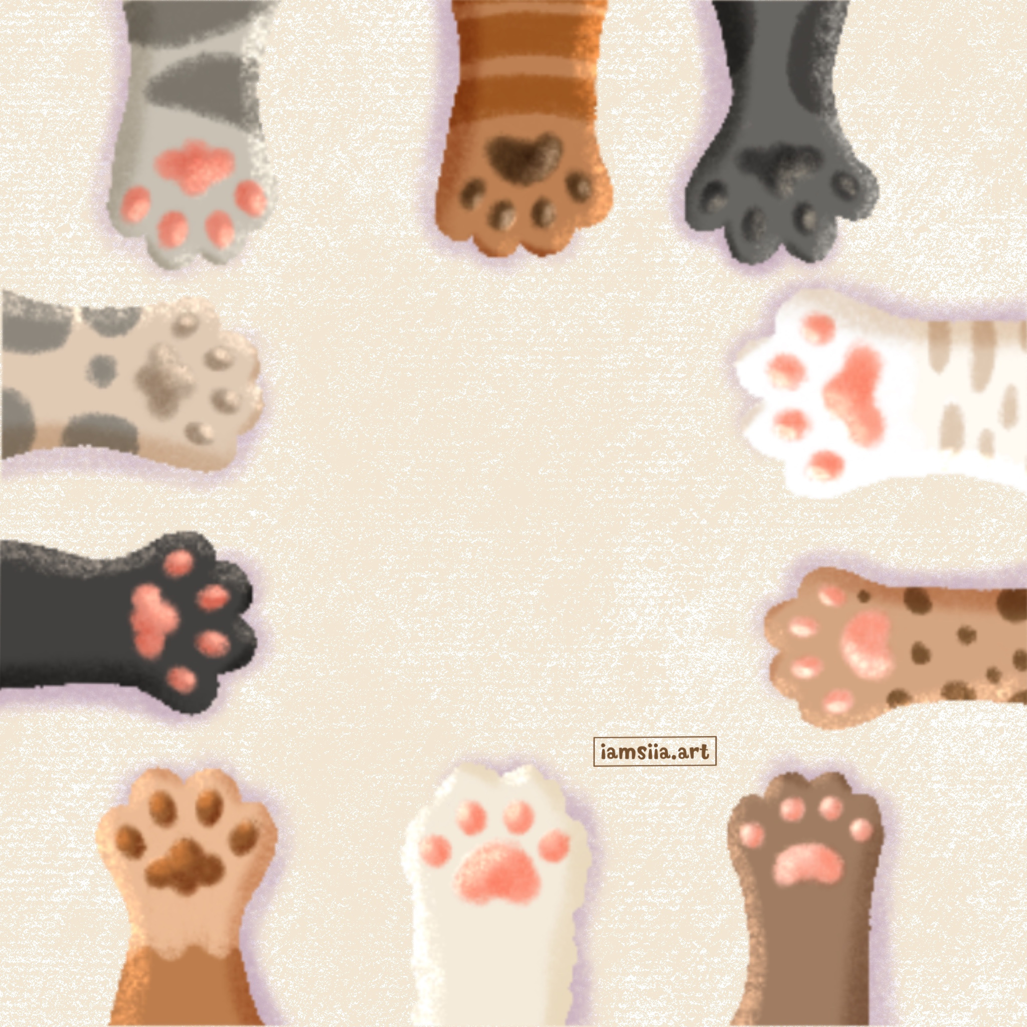 Cute kitten paws. by Anastasiia on Dribbble