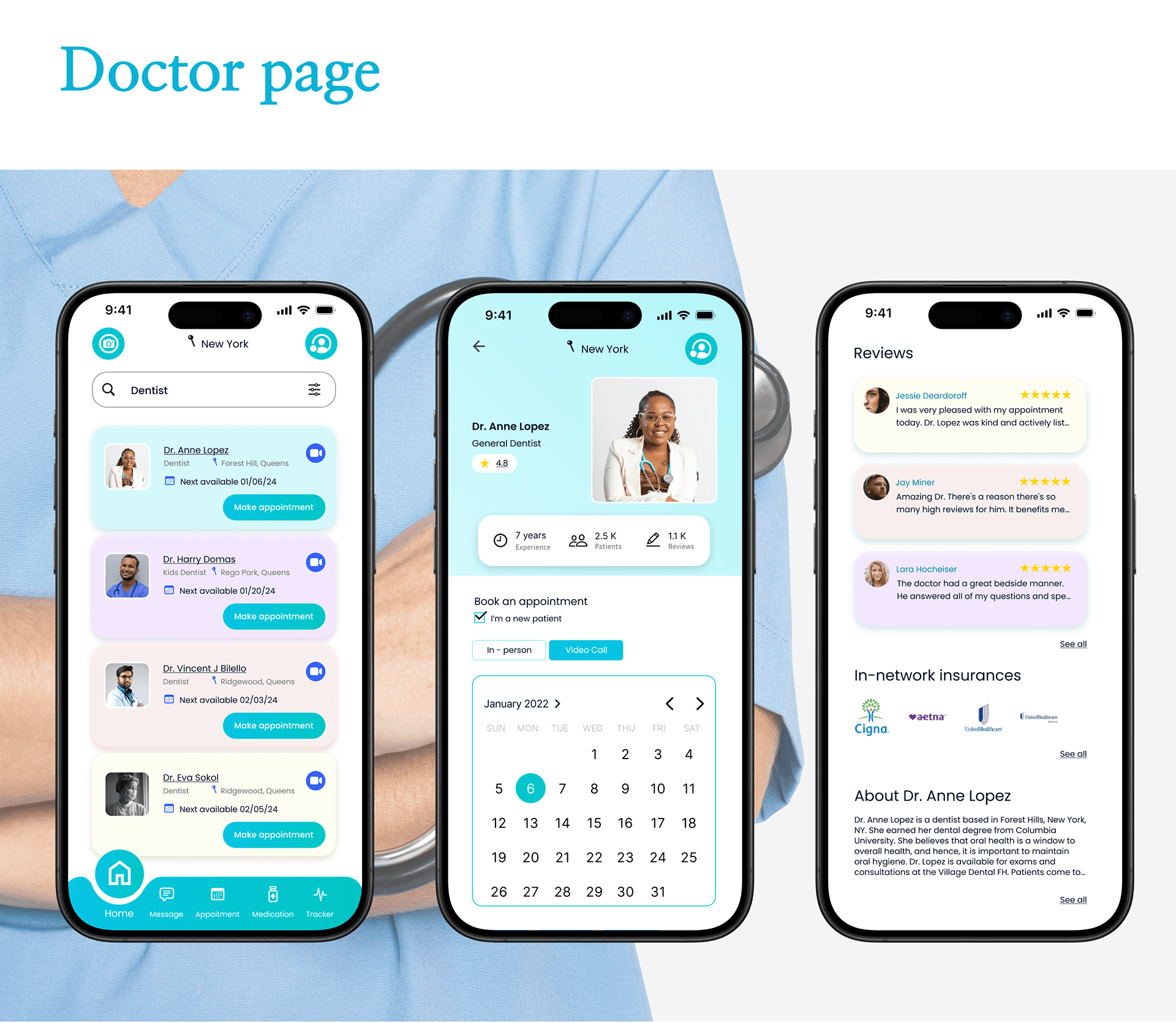 Medical - Mobile App Design by Ahsan Ismail on Dribbble
