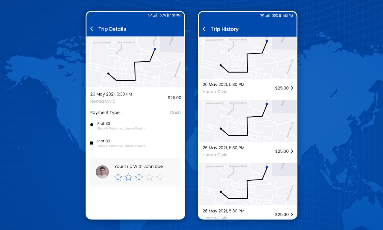 Rider Booking - Mobile App UI/UX Design by Aftab Ail on Dribbble