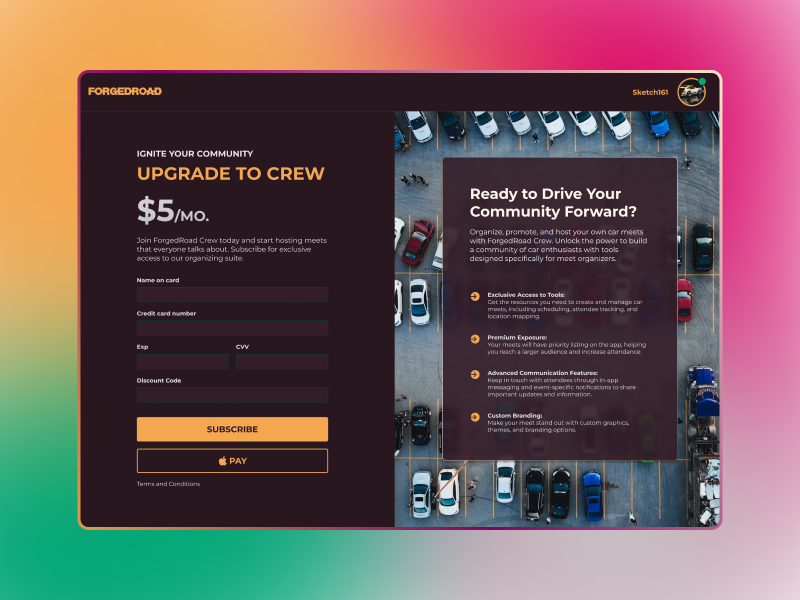 Subscription Screen by Alexander Nicholas on Dribbble