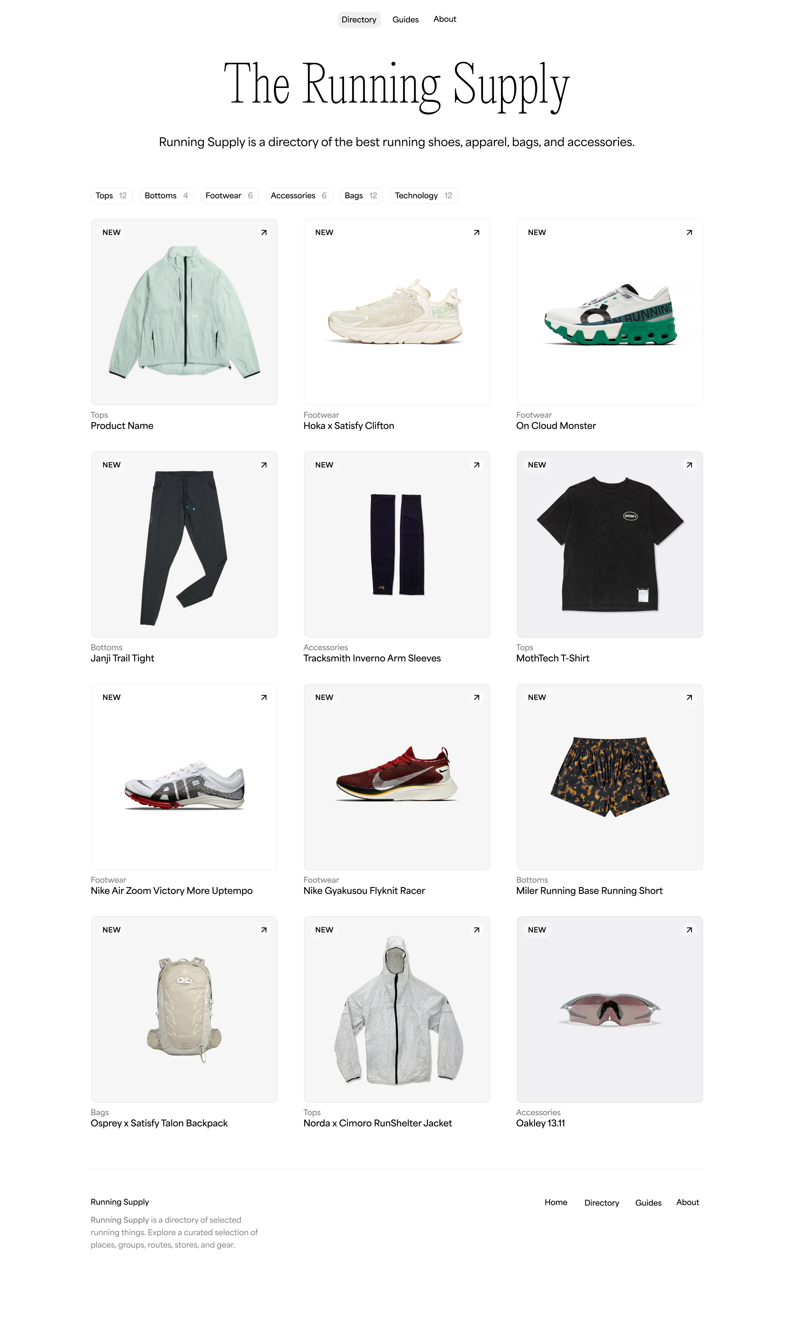 Running Supply by Cole Townsend on Dribbble