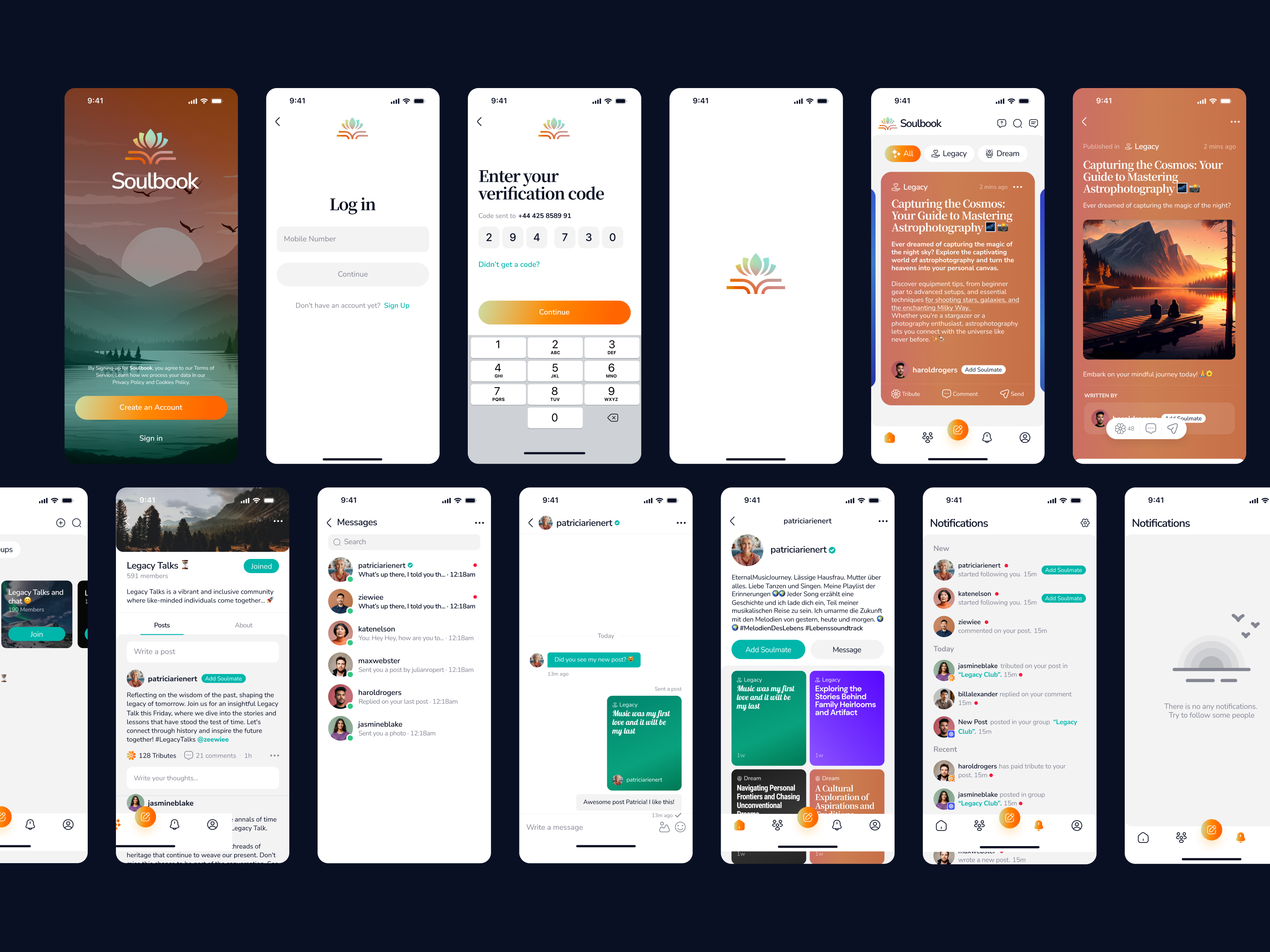 Soulbook mobile app design by leonardophoenix for Devolfs on Dribbble