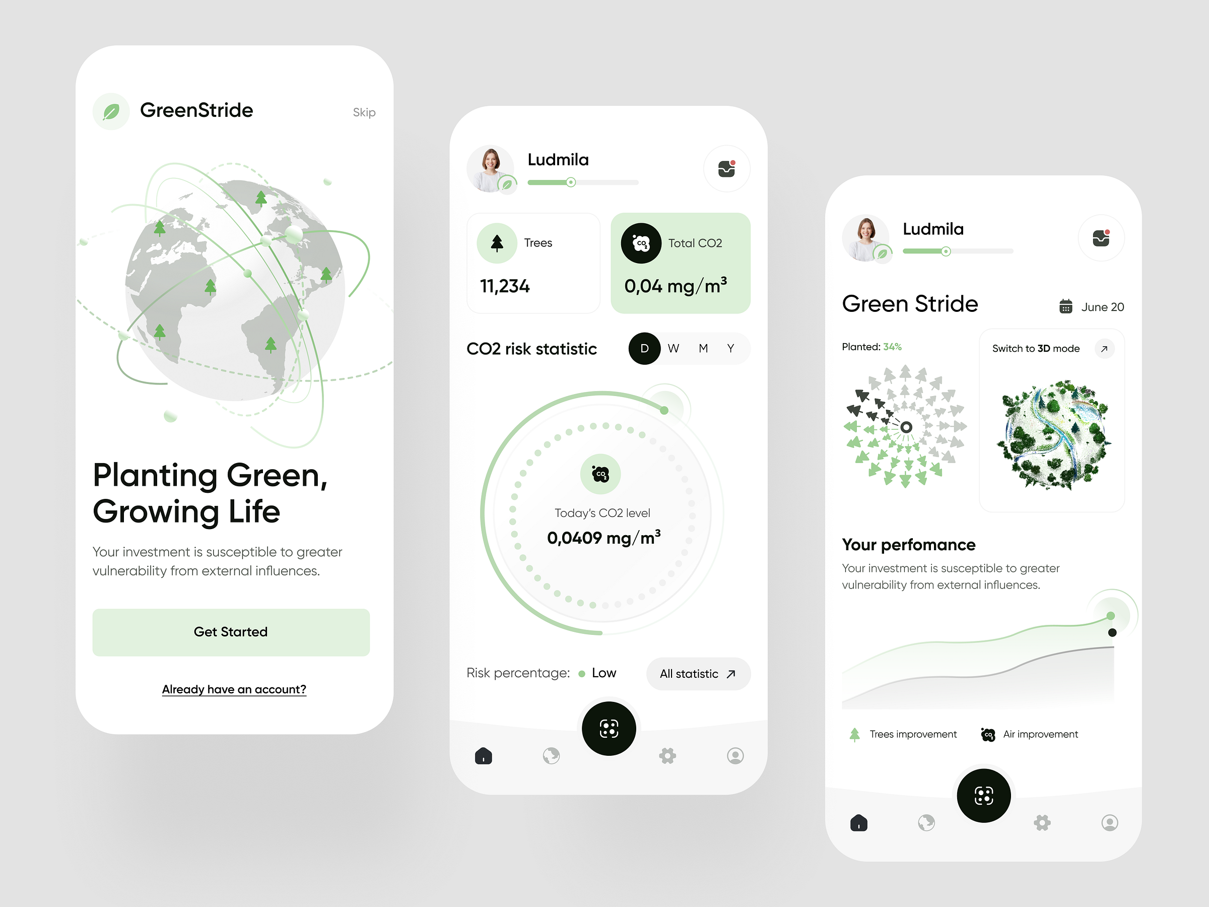 Environmental mobile app by Yevhen Ledenov for Ledo on Dribbble