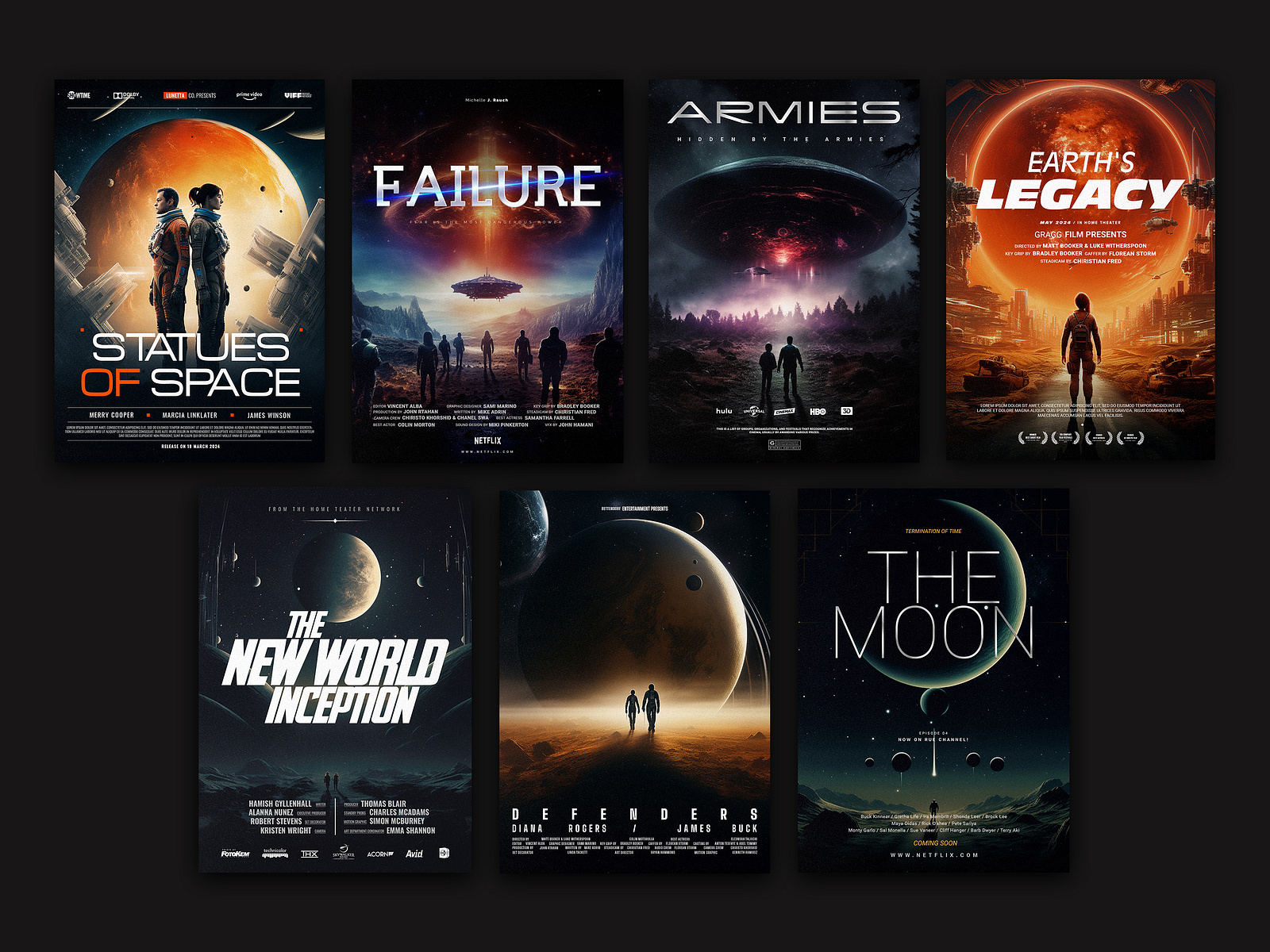 Science Fiction Movie Posters by parisa on Dribbble