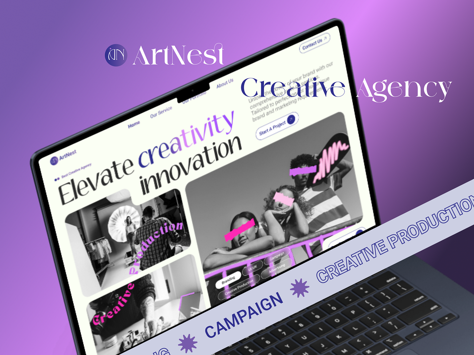 ArtNest | Creative Agency Website Design by Frenky Situmeang on Dribbble